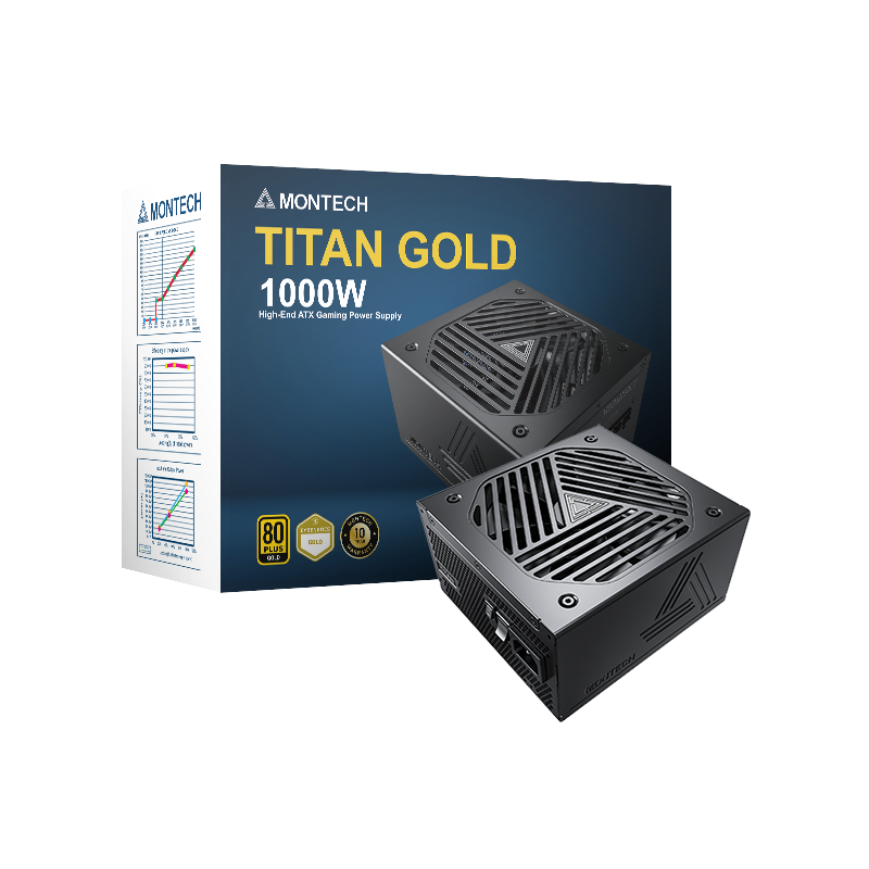 Montech Titan 1000 | Full Modular | Gold Certified | Nanodog.net